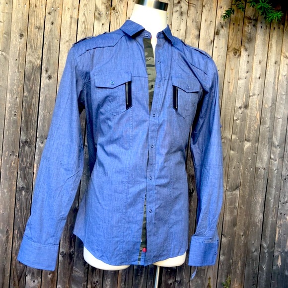 Sovereign Code | Shirts | Sovereign Code Shirt Camouflage Cuff Snaps ...